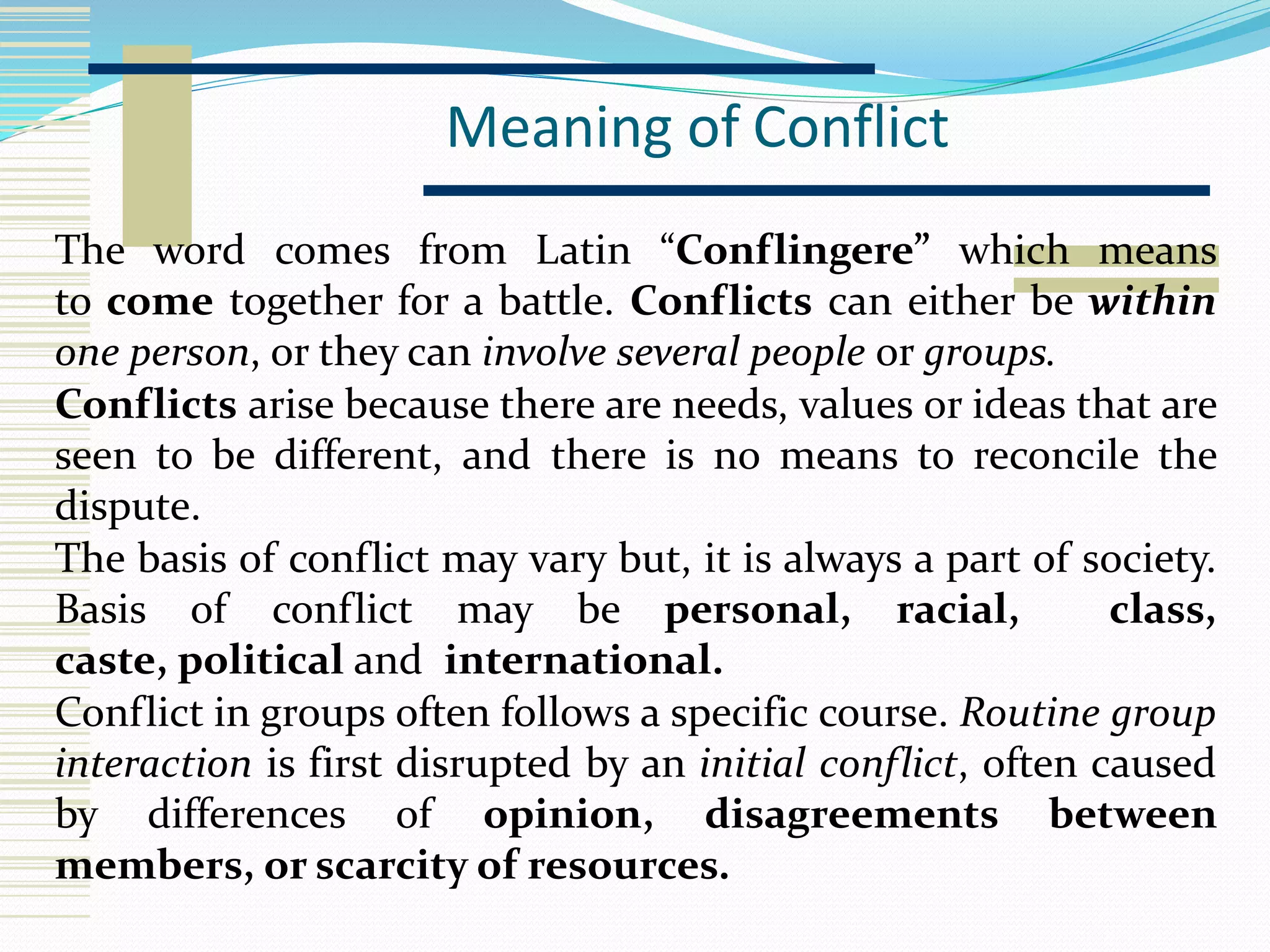 Conflict Management | PPTX