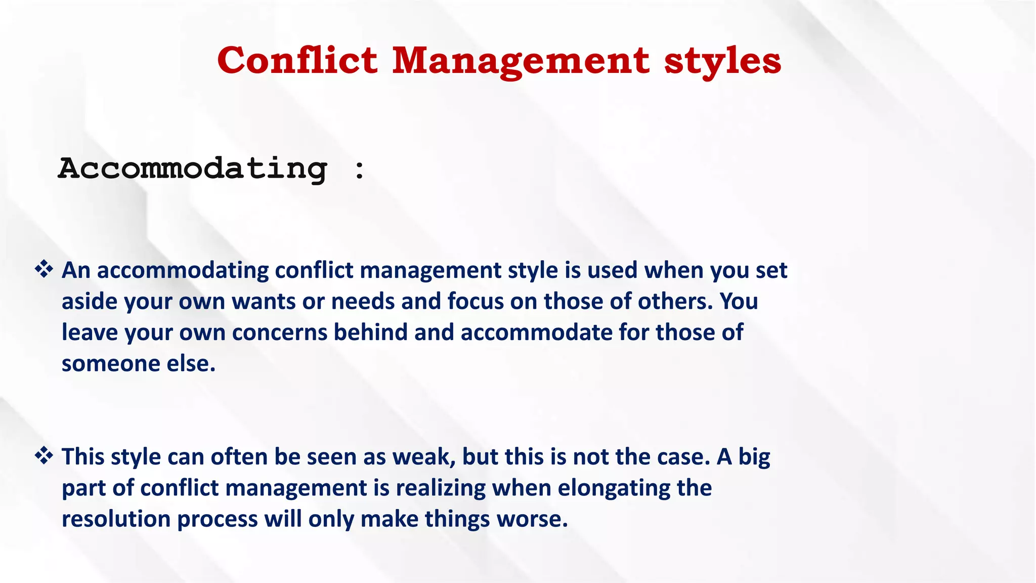 Conflict Management | PPTX