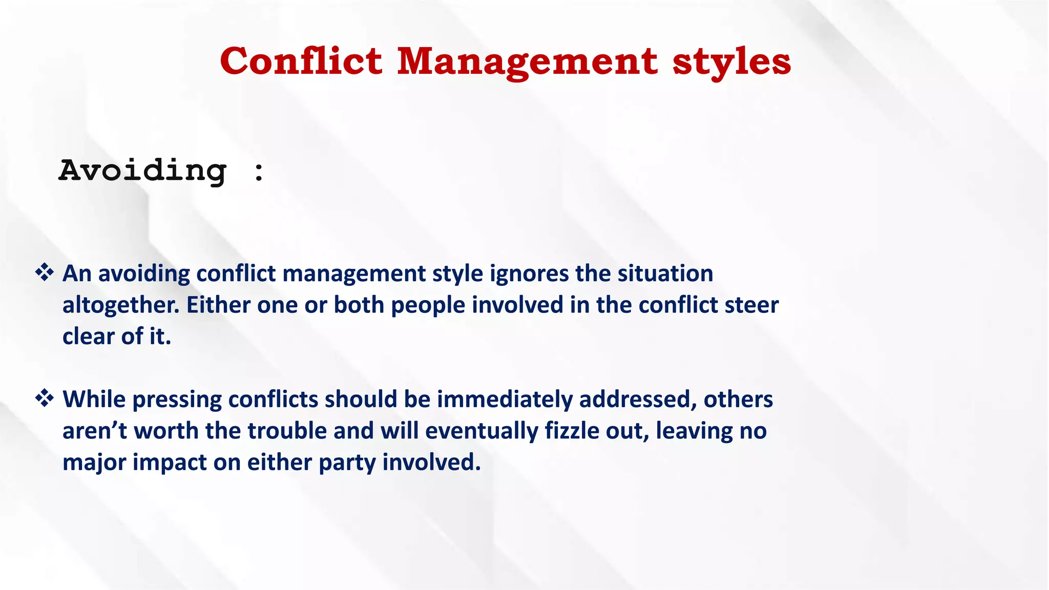 Conflict Management | PPTX