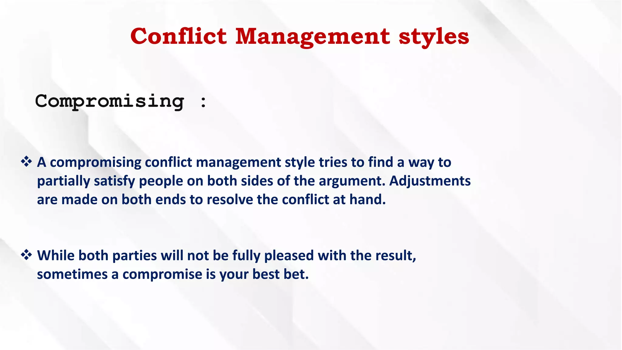 Conflict Management | PPTX