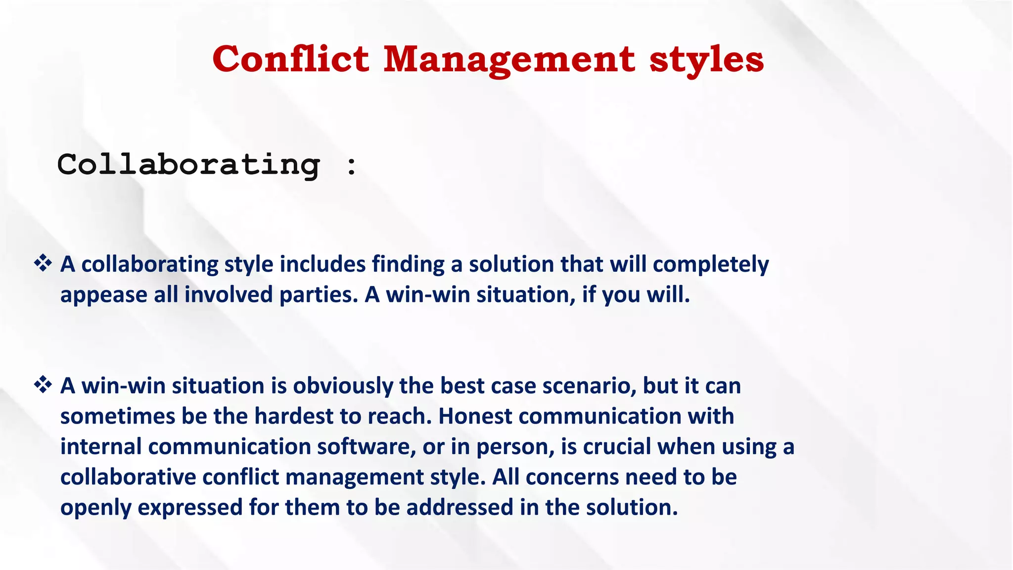 Conflict Management | PPTX