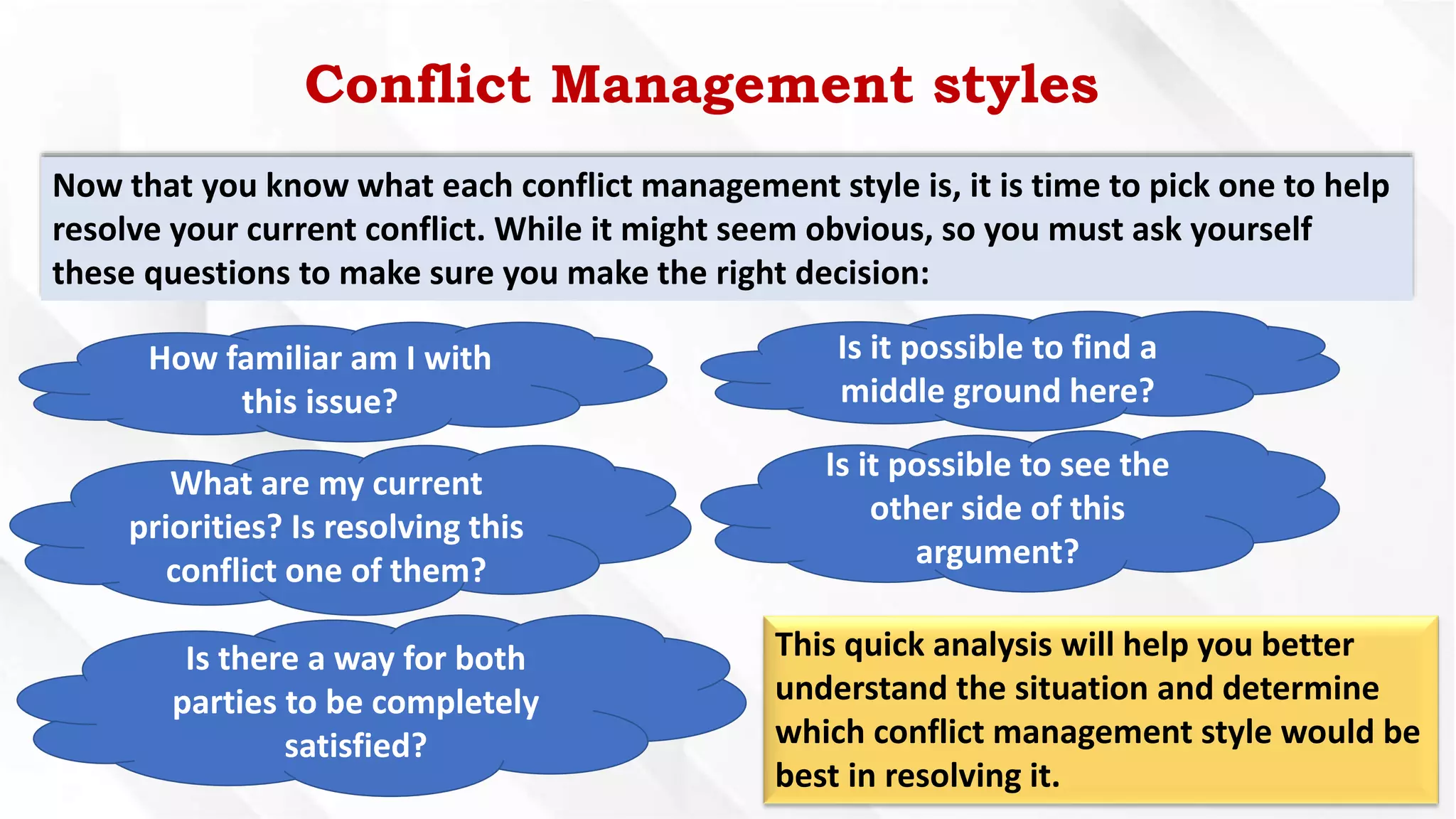 Conflict Management | PPTX