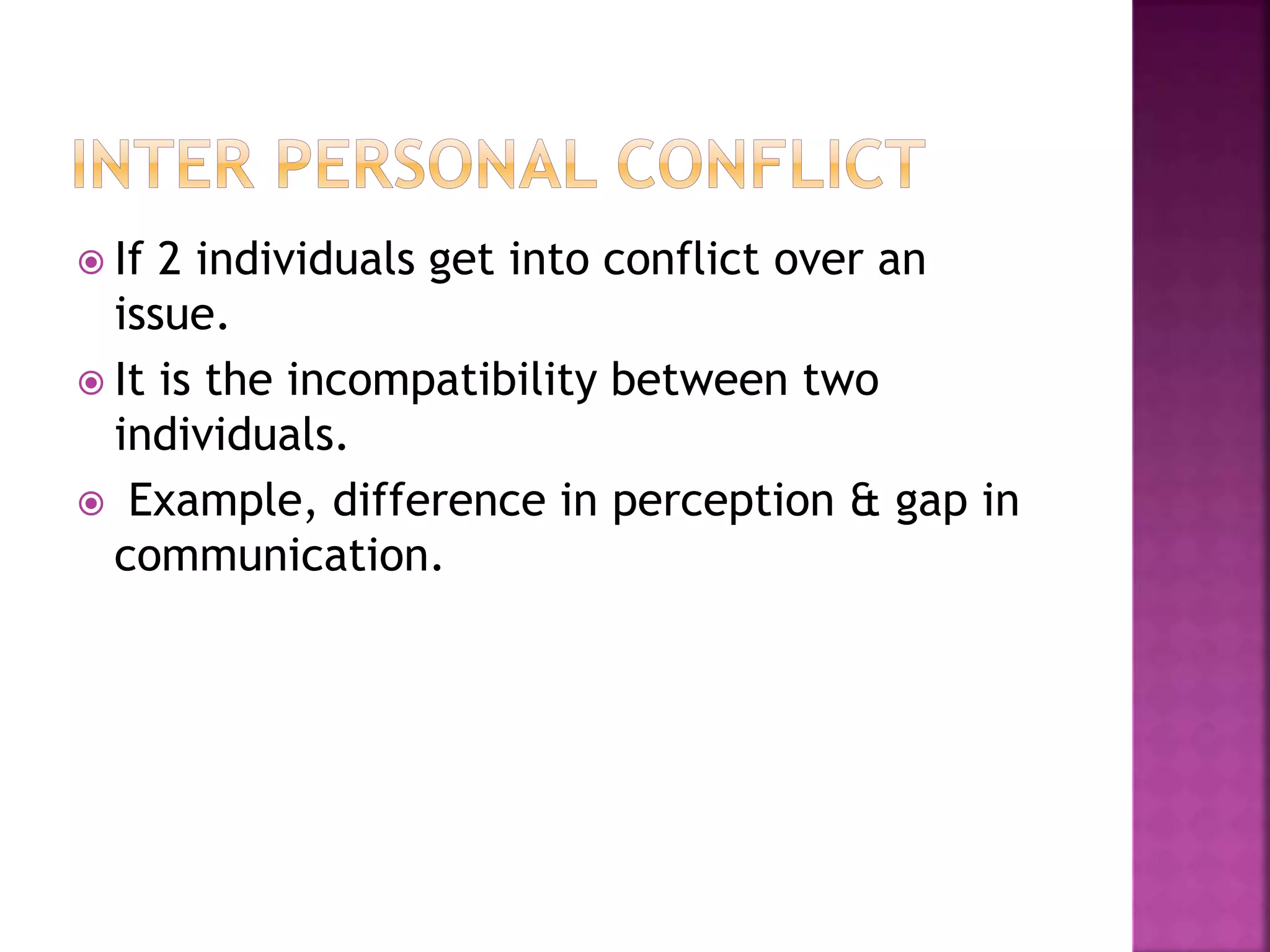 CONFLICT MANAGEMENT IN OB | PPTX