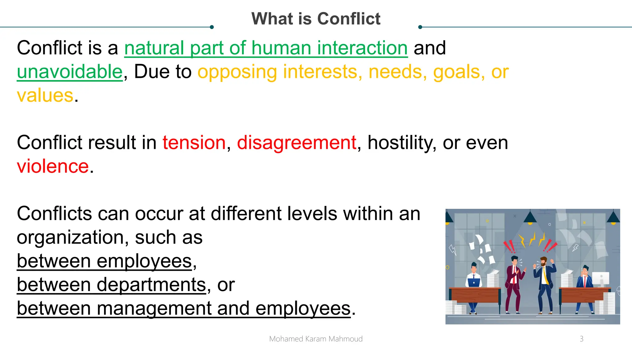 Conflict Management (what's it, reasons, conflict management) | PPT