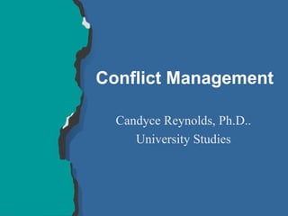 conflict management for leaders and human resources | PPT