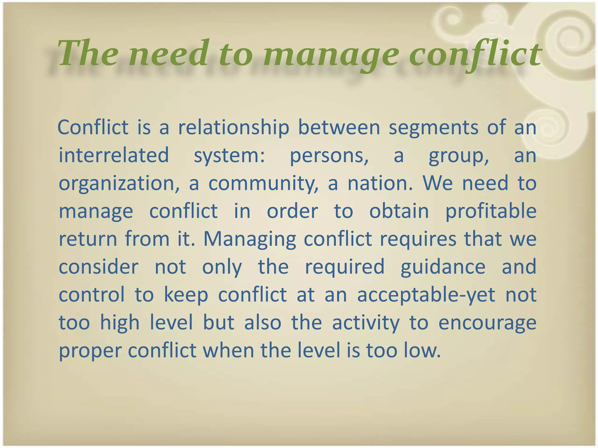 Conflict management presentation | PPT
