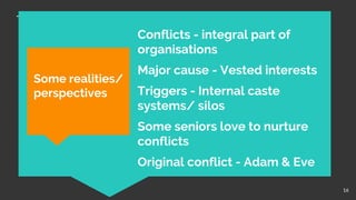 Conflict management - workshop material | PPTX