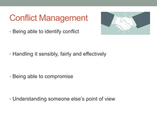 Conflict management and bullying | PPT