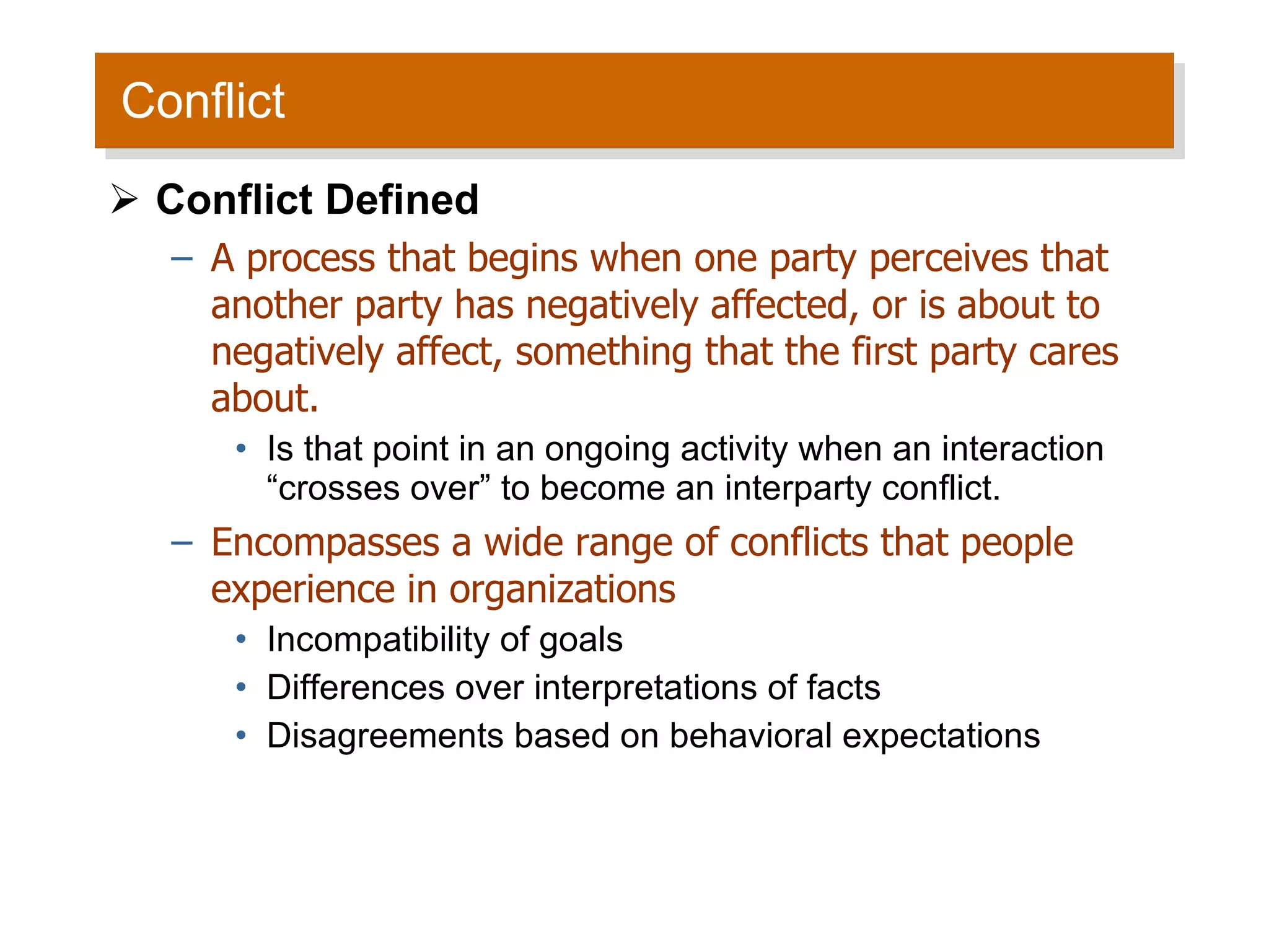 Conflict management and negotiation | PPT