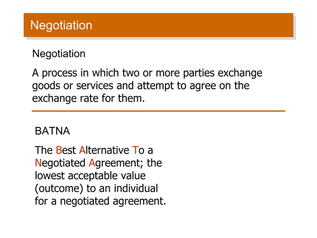 Conflict management and negotiation | PPT | Family and Relationships