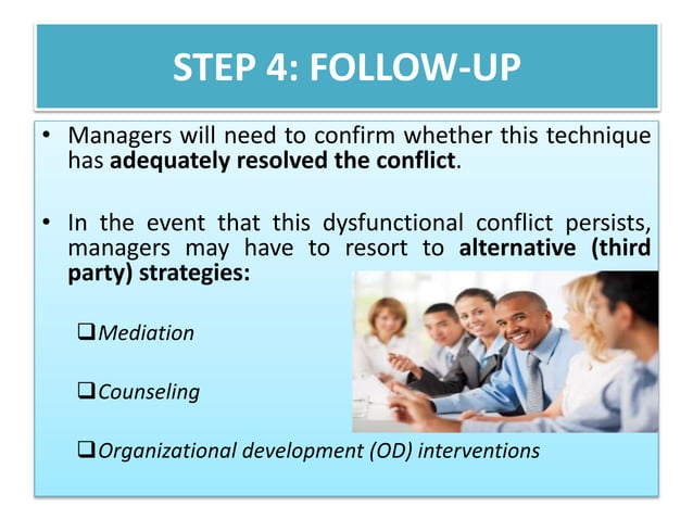 Conflict management and resolution | PPTX