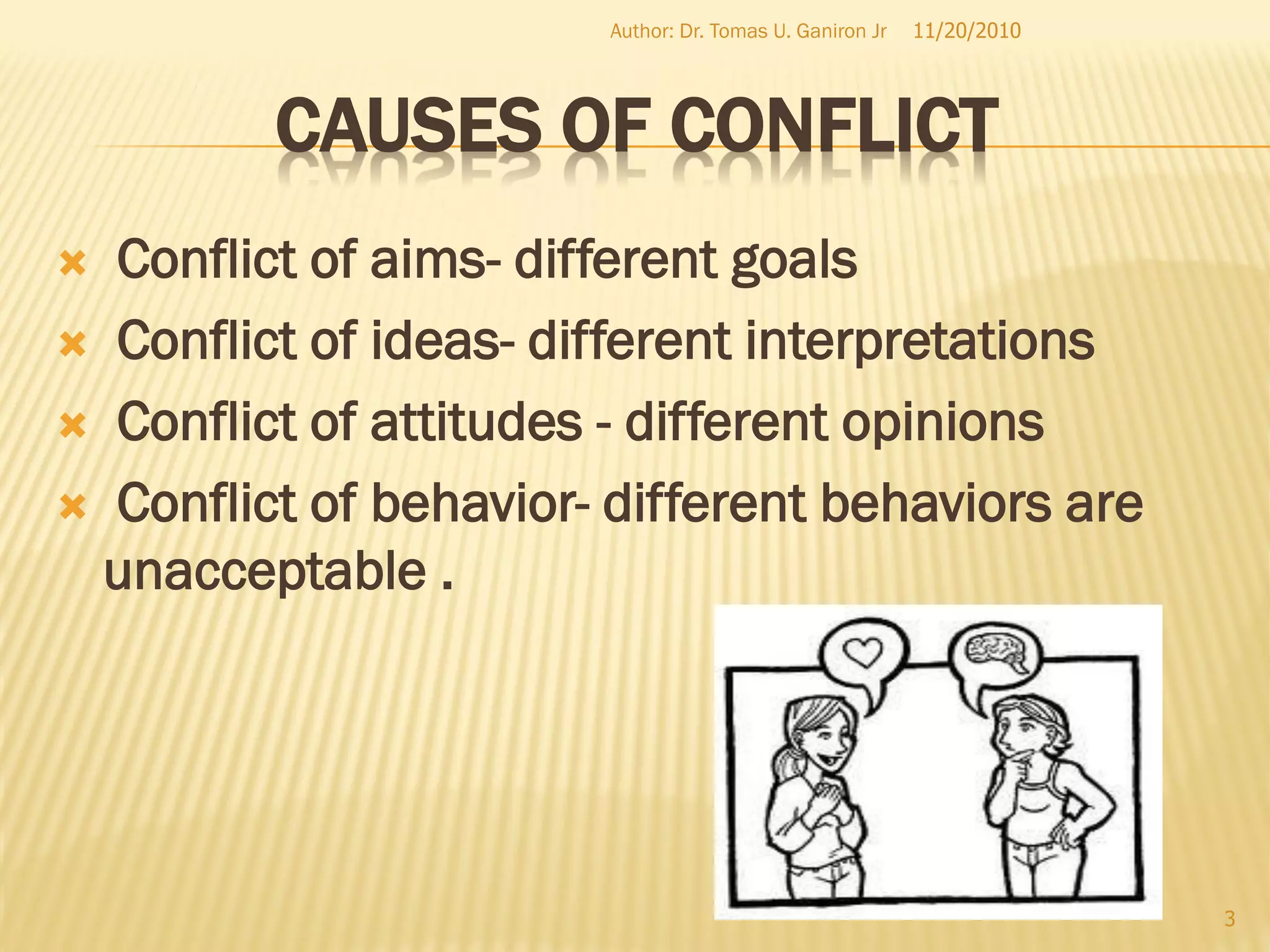 Conflict Management and Types of Conflict | PDF