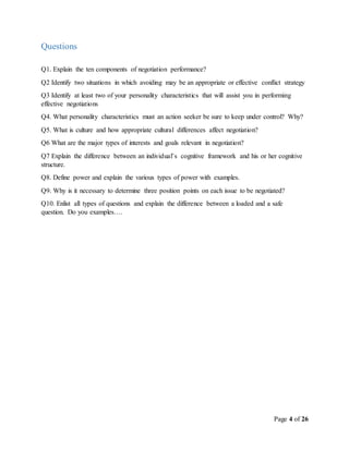 Conflict Management Assignment Preston University | DOCX