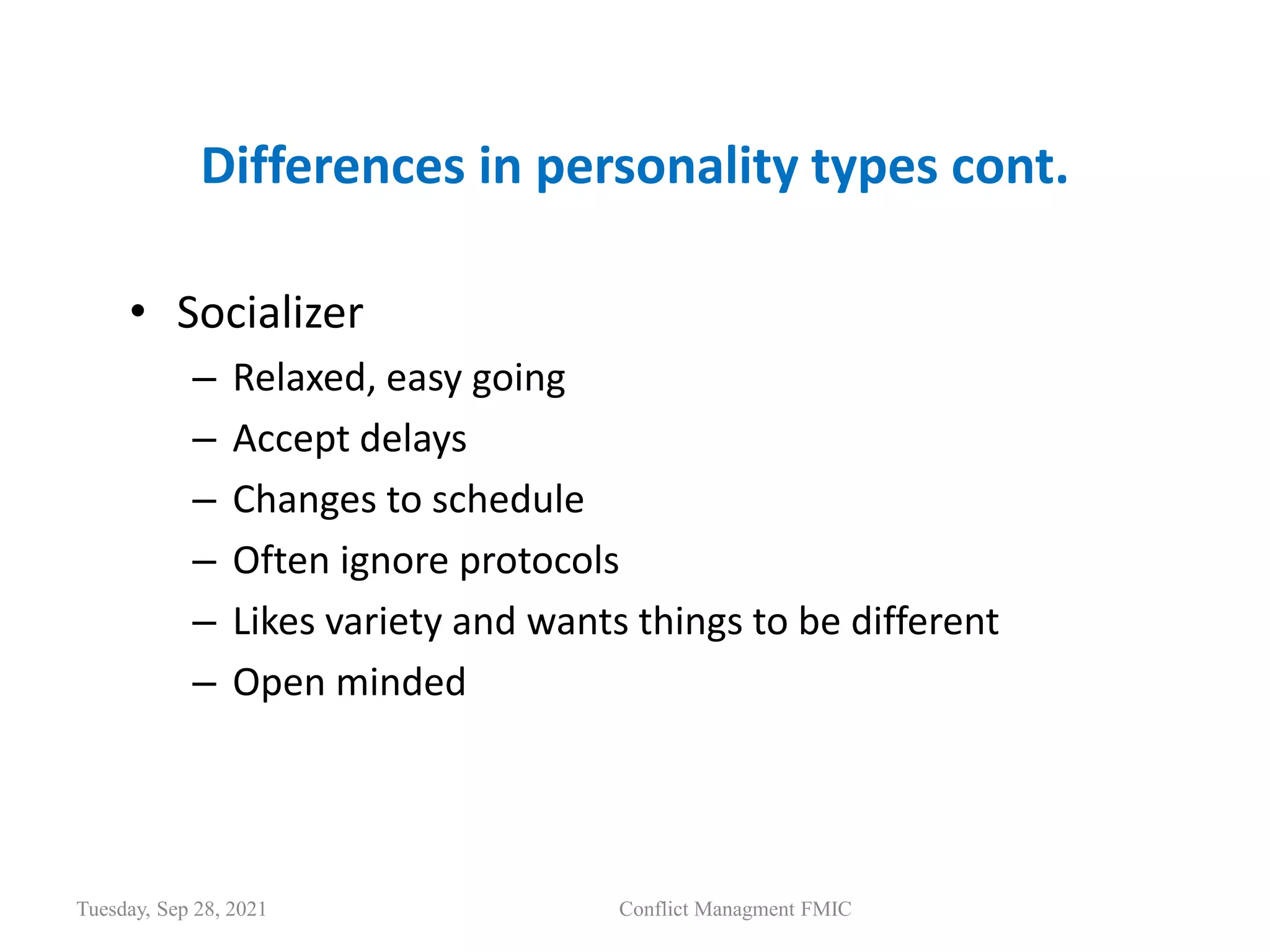 Conflict management fmic | PPT