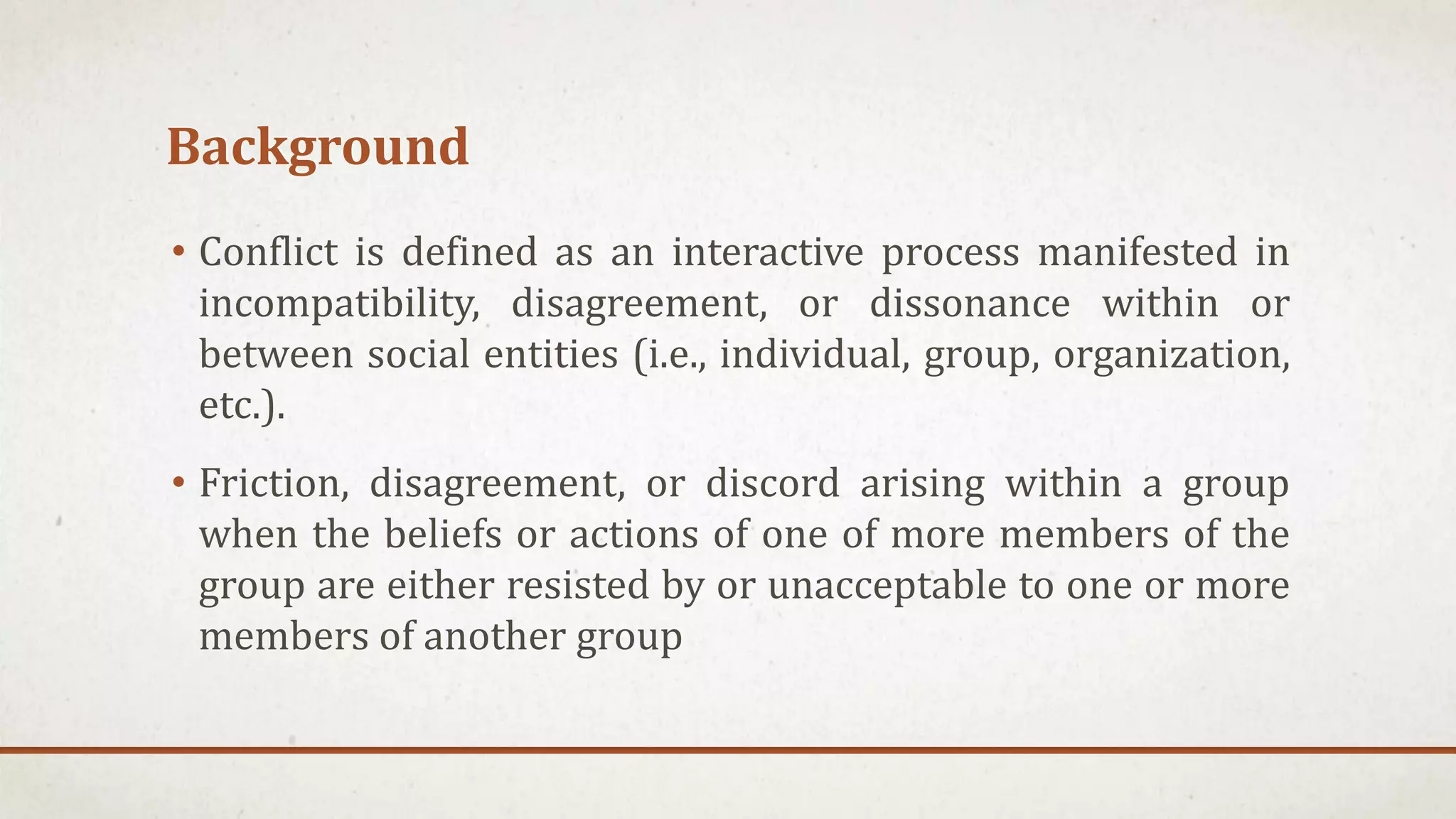 Conflict management in health care organization | PPTX