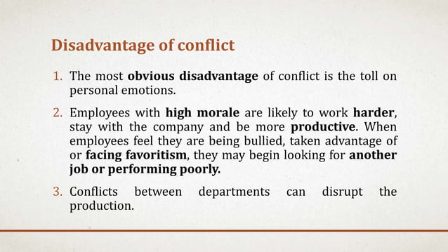Conflict management in health care organization | PPTX