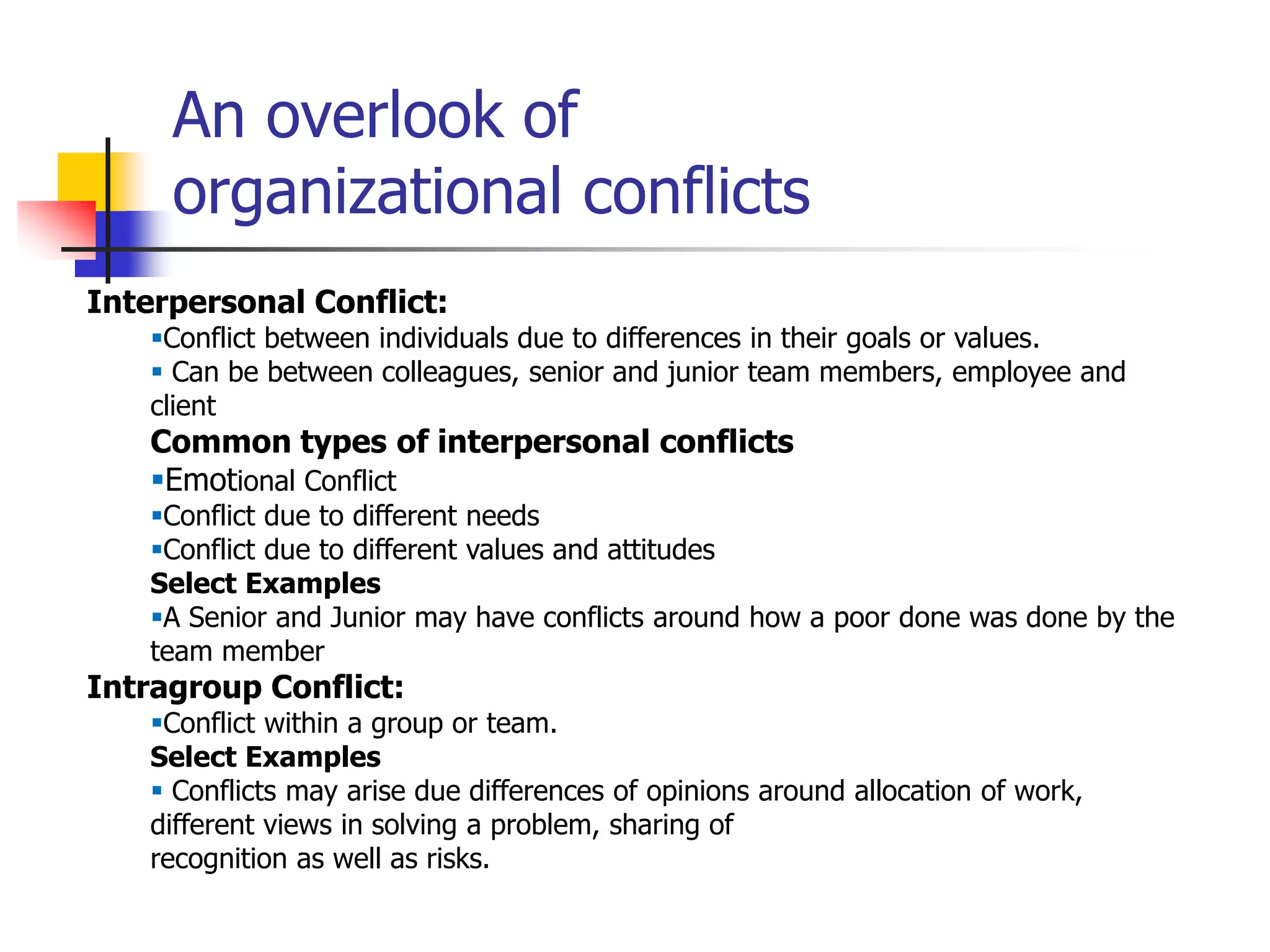 Conflict management in teams | PPTX