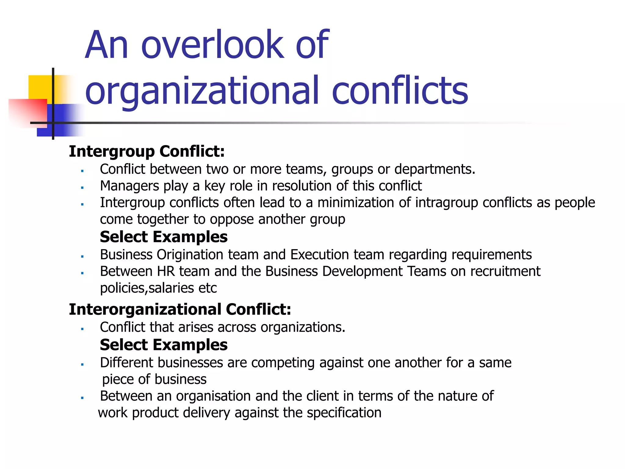 Conflict management in teams | PPTX