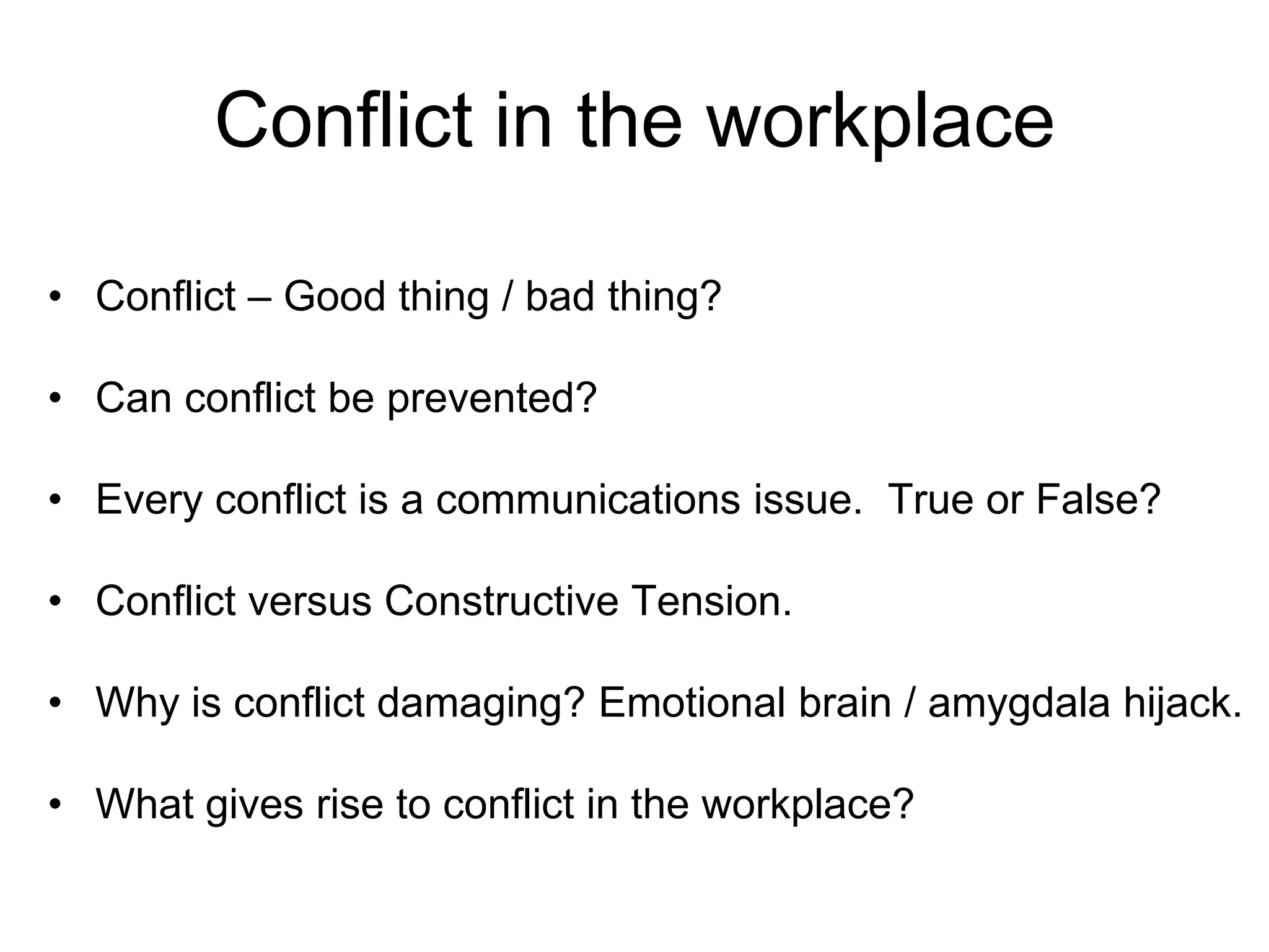 Conflict management | PPTX