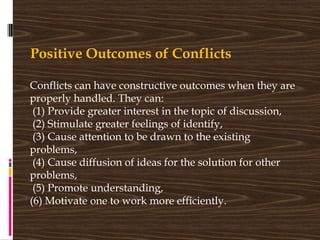 Conflict management & its resolution technique | PPTX