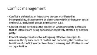Conflict Management L13.pptx............ | PPTX