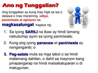 Conflict Management TAGALOG | PPT