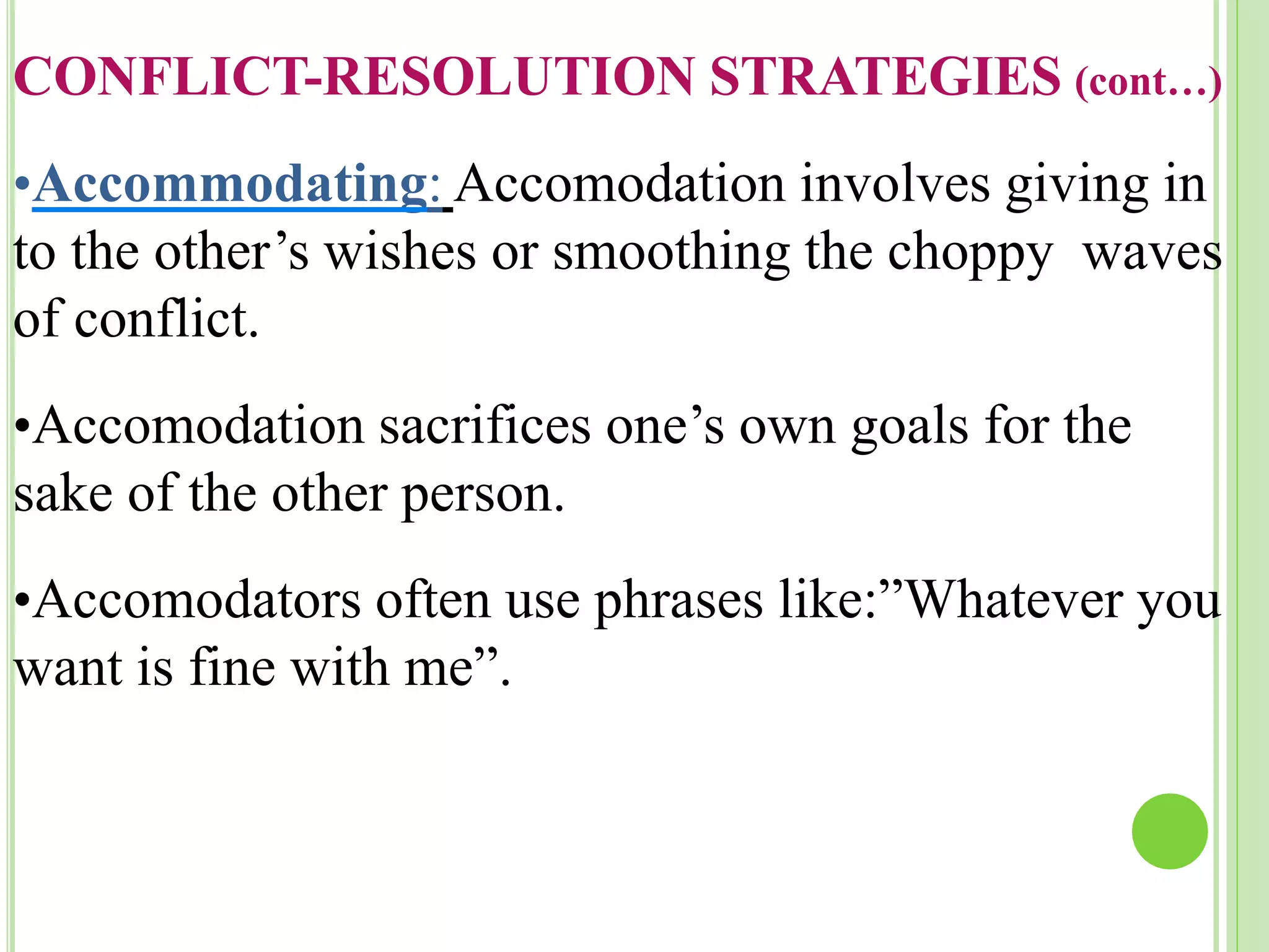 CONFLICT MANAGEMENT#NURSING MANAGEMENT | PPTX