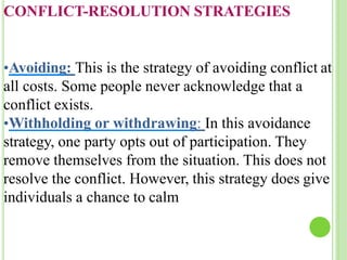 CONFLICT MANAGEMENT#NURSING MANAGEMENT | PPTX