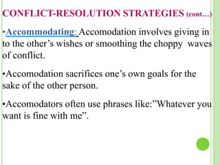 CONFLICT MANAGEMENT#NURSING MANAGEMENT | PPTX