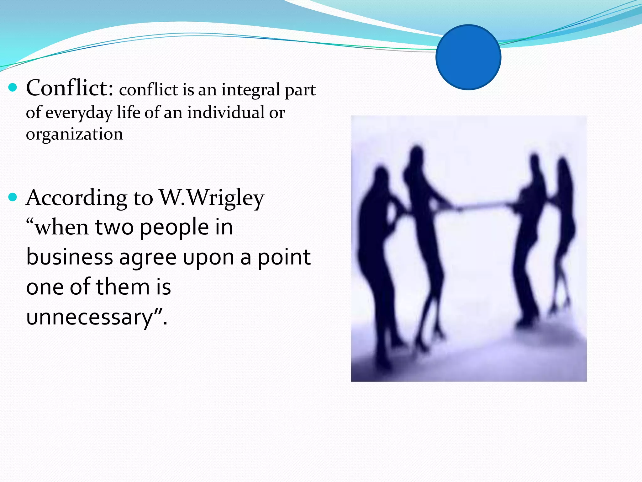 Conflict management & negotiation | PPTX