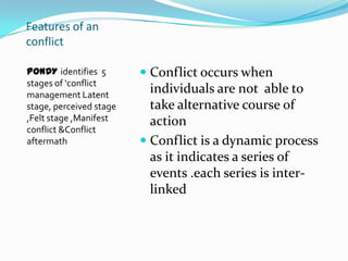 Conflict management & negotiation | PPTX