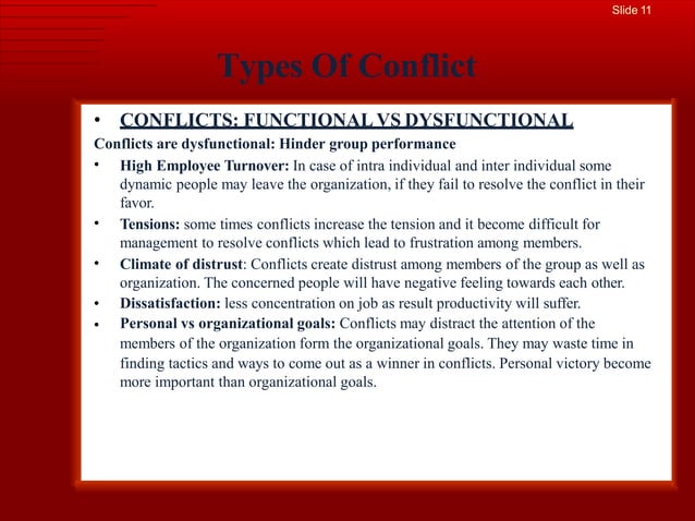 conflict management(Organizational) (1).pptx | War and Conflicts