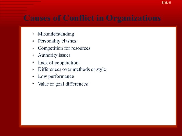 conflict management(Organizational) (1).pptx | War and Conflicts