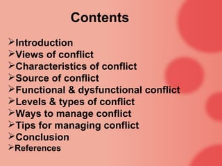 Conflict Management Ppt