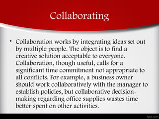 Conflict management | PPT