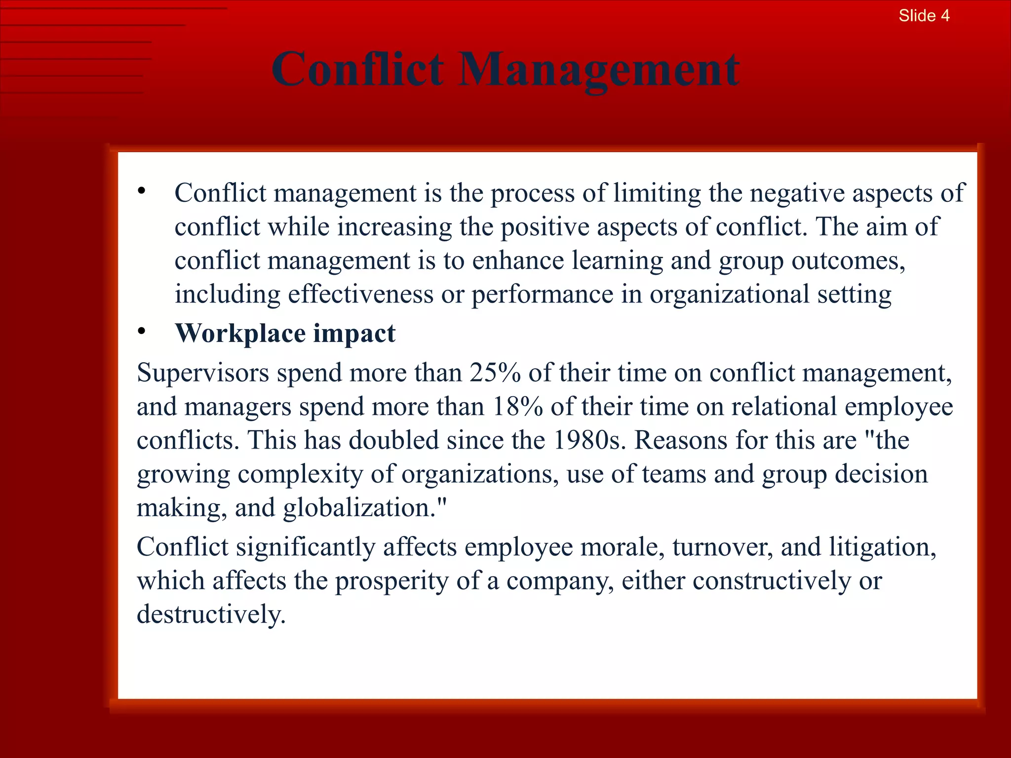 Conflict management presentation | PPT