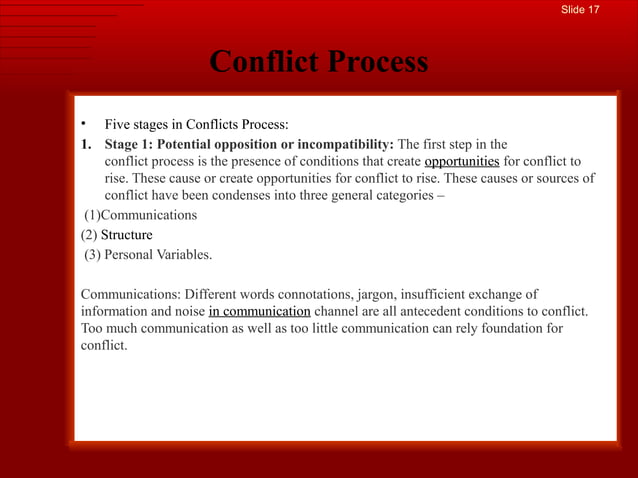 Conflict management presentation | PPT | War and Conflicts