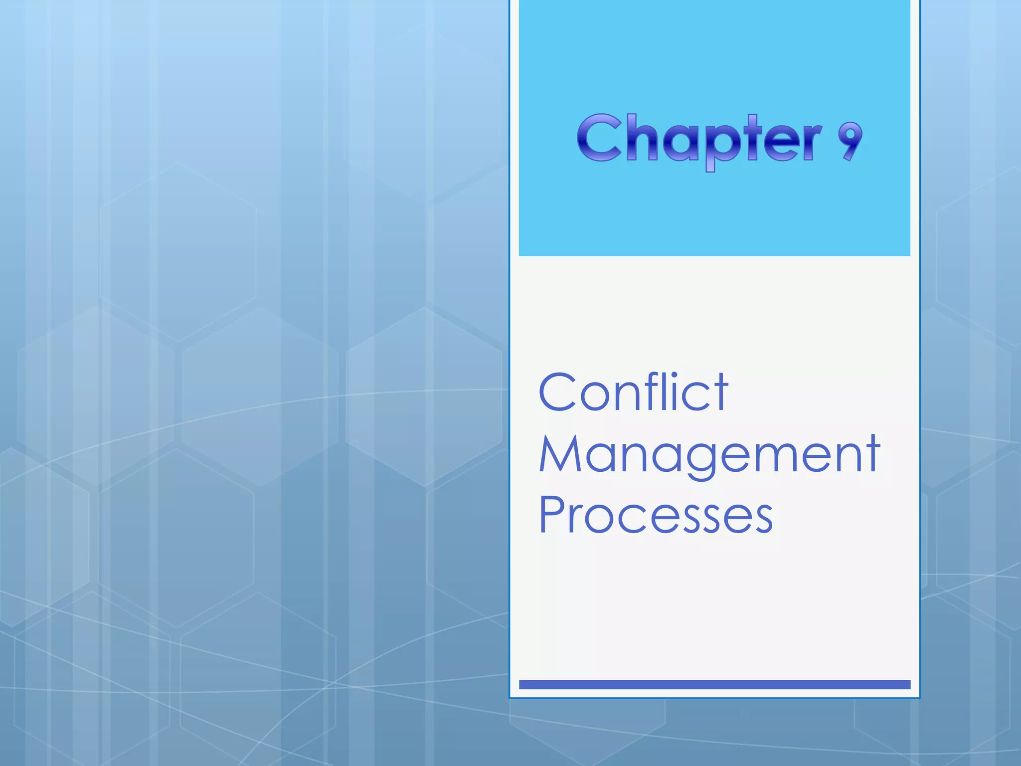Conflict management processes | PPT