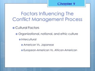 Conflict management processes | PPT