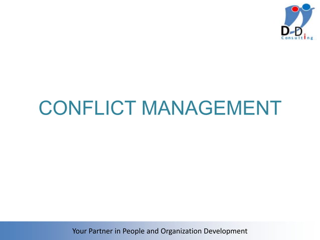 Conflict Management. | PPT