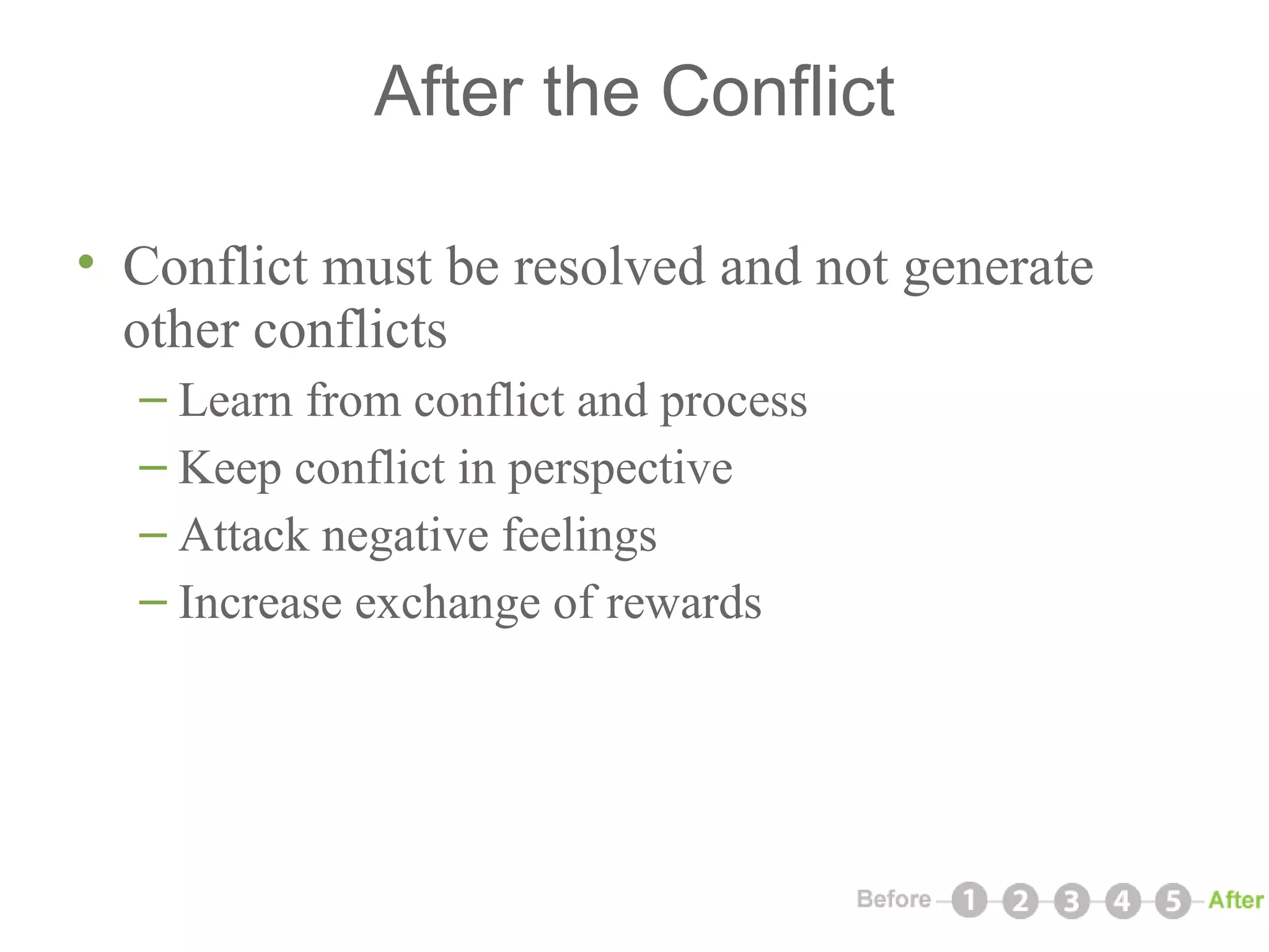 Conflict Management Stages | PPT