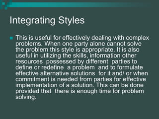 Conflict Management Styles | PPT
