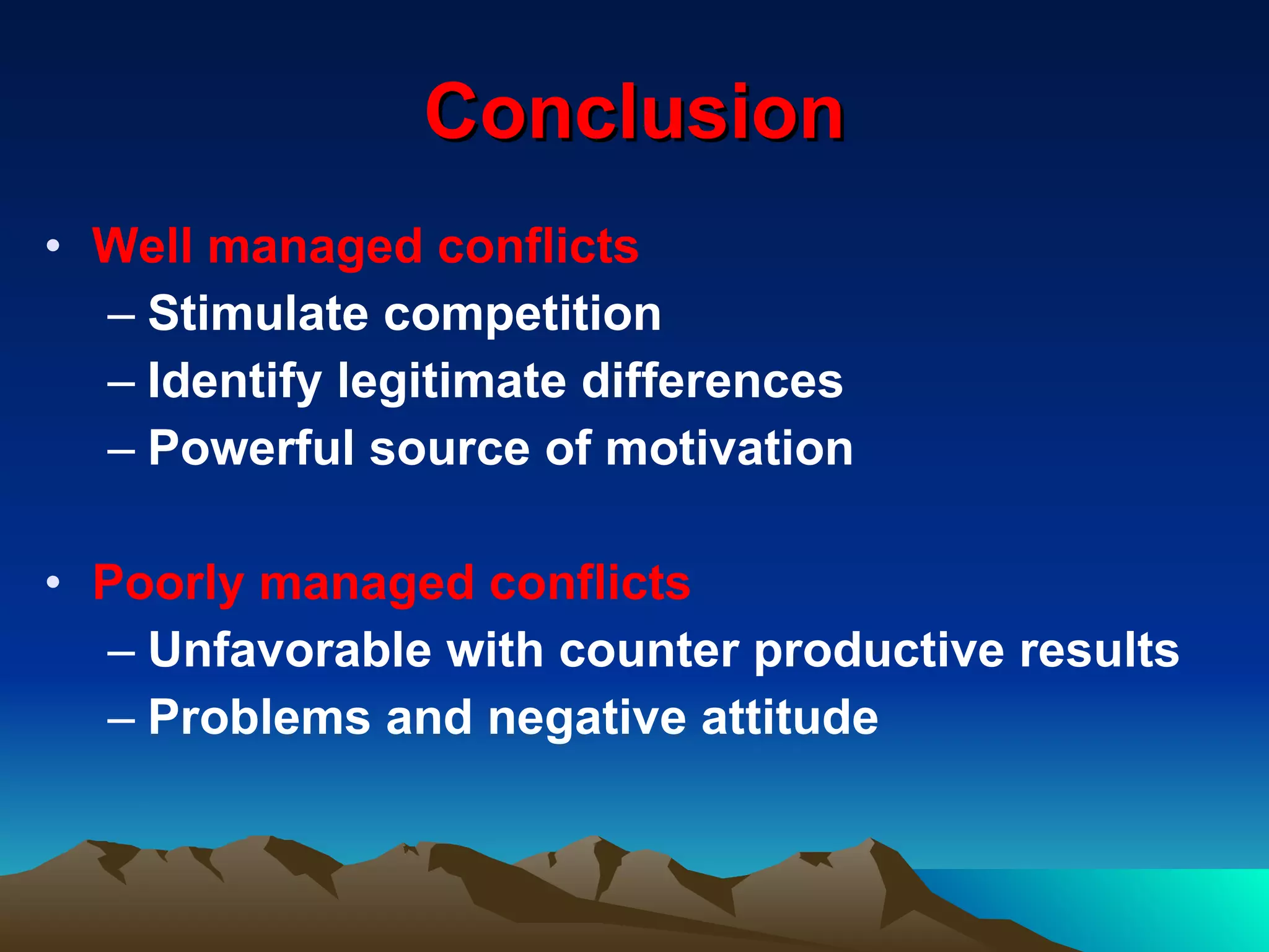 Conflict Management Technique-TRAINING | PPT