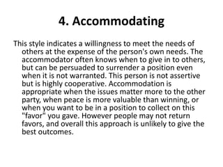 Conflict management techniques | PPTX