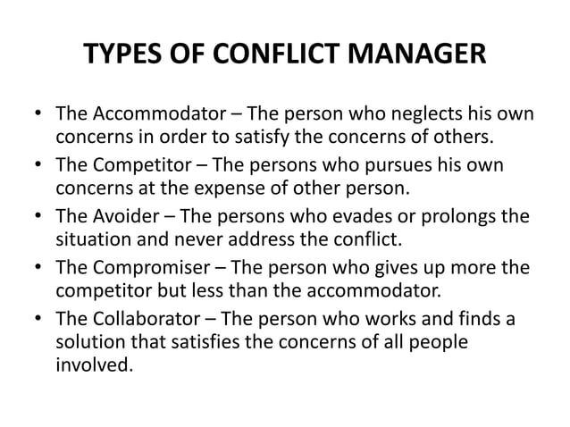 Conflict management techniques | PPTX | War and Conflicts