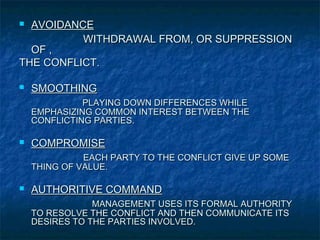 Conflict management techniques12 | PPT