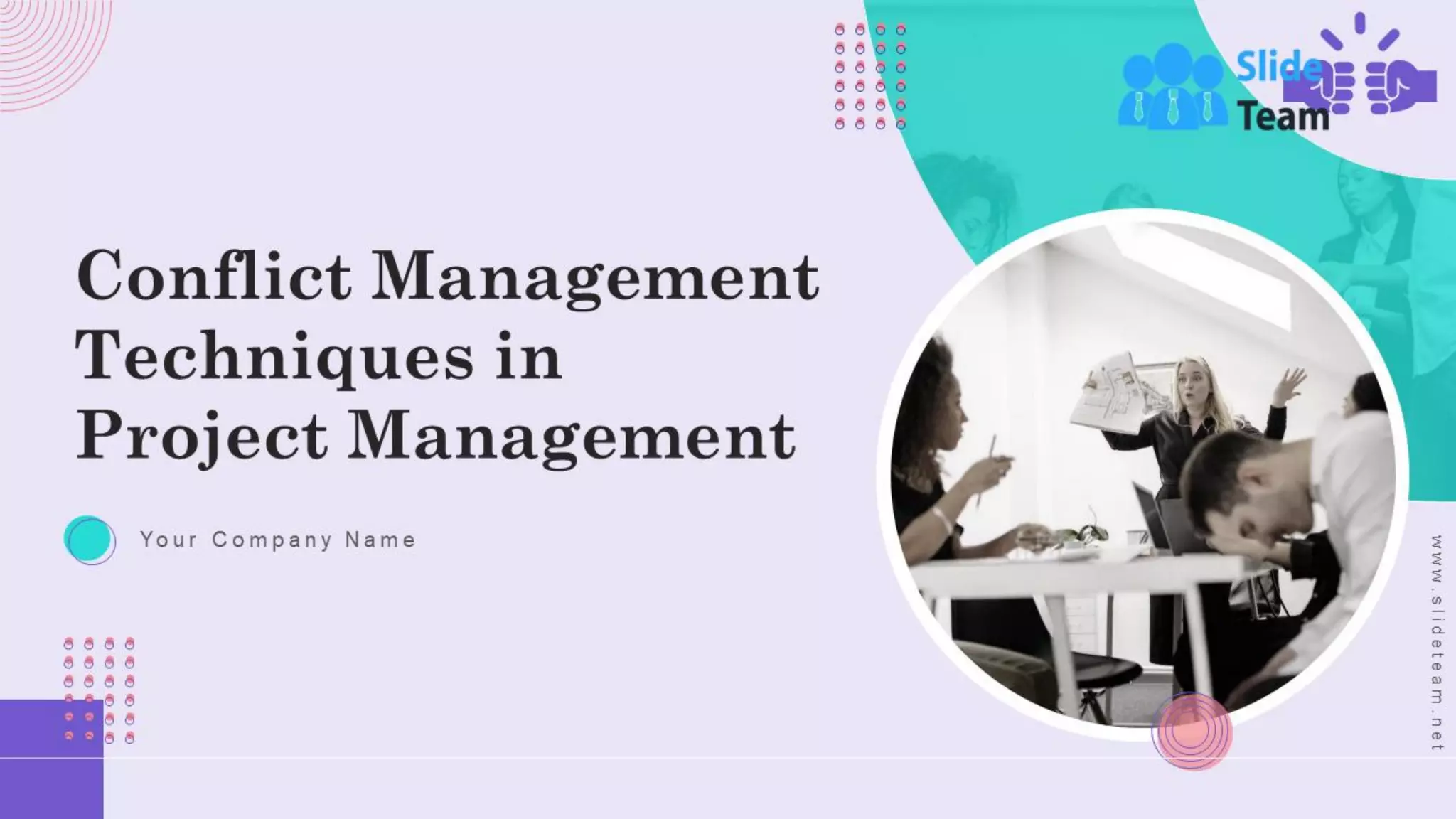 Conflict Management Techniques In Project Management Powerpoint Presentation Slides | PPT