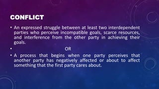 Conflict management | PPTX