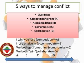 Conflict managment | PPTX