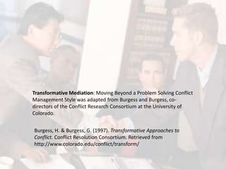 Conflict mediation | PPTX